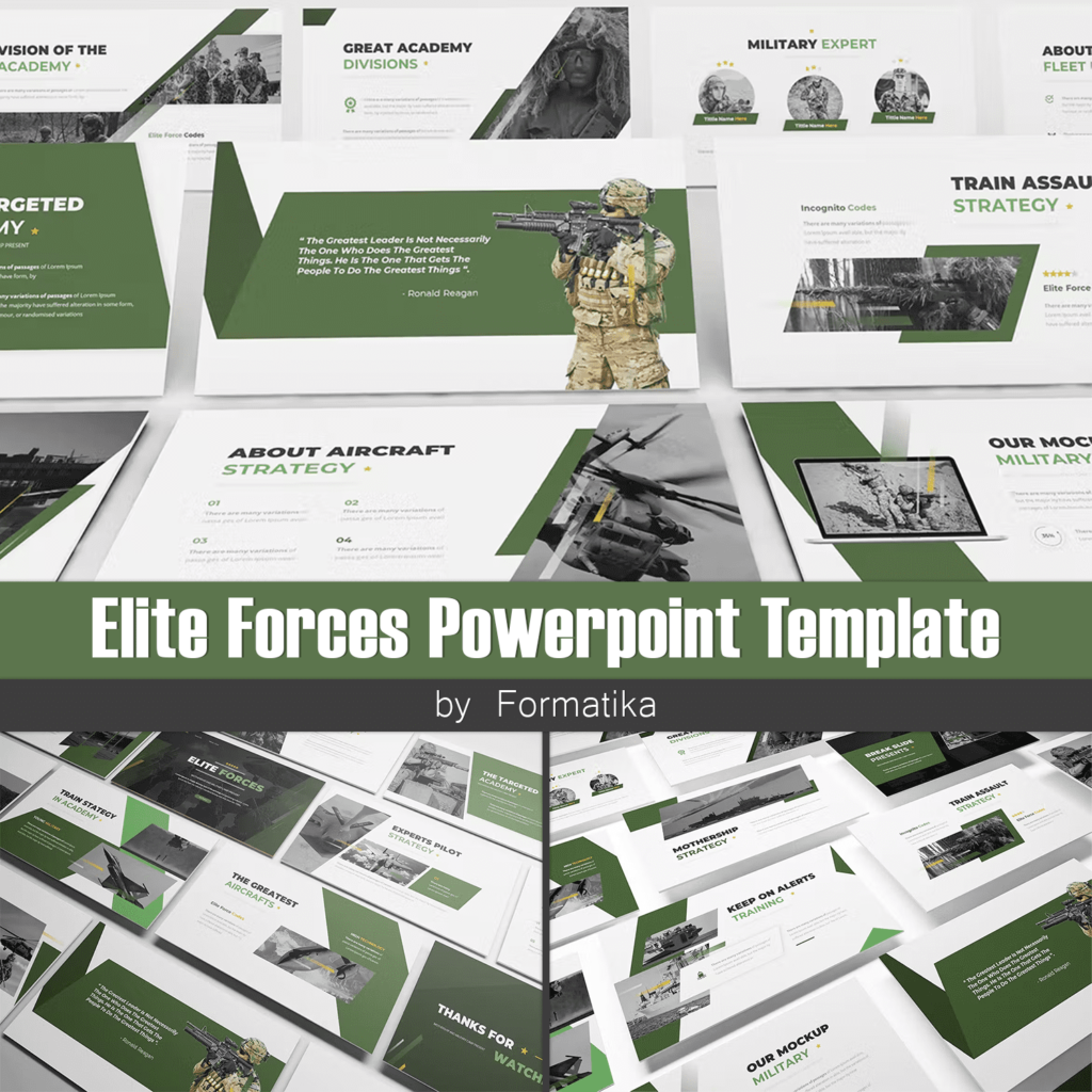 AirForce Military Powerpoint Presentation Template – MasterBundles