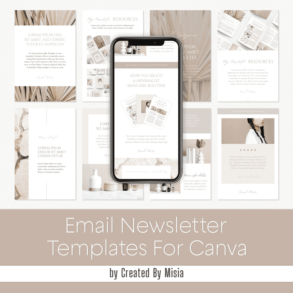 Email Newsletter Templates Canva – MasterBundles