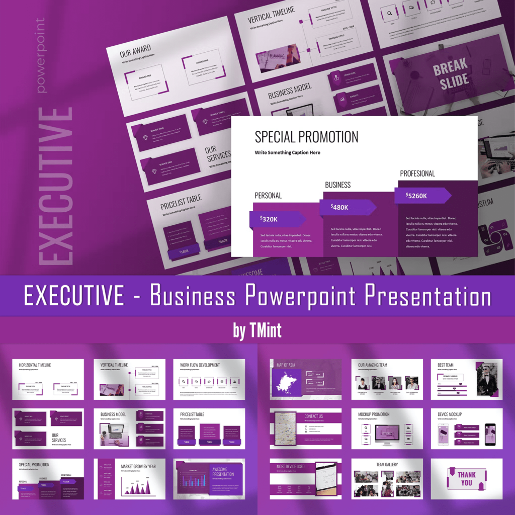 Business Executive Summary PowerPoint Infographics – MasterBundles