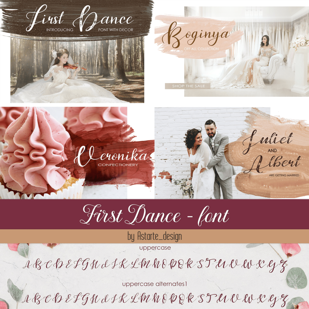 First Dance Font – MasterBundles