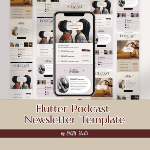 Flutter Podcast Newsletter Template – MasterBundles