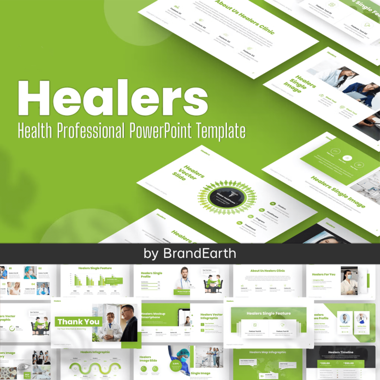 Healer Health Professional PowerPoint Template – MasterBundles