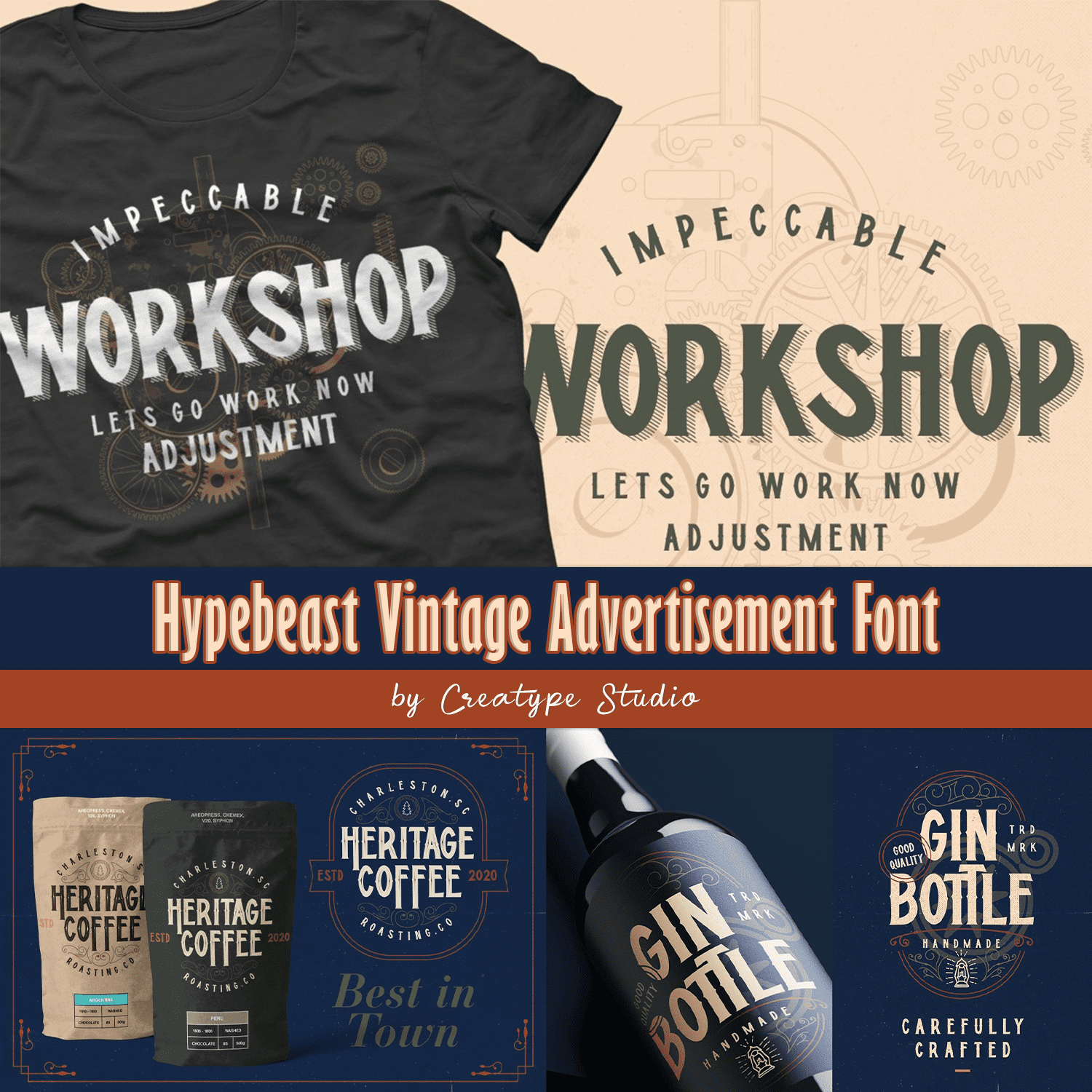 Hypebeast Vintage Advertisement Font – MasterBundles