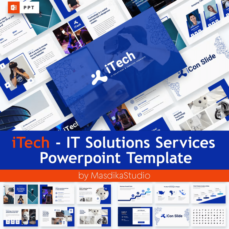 ITech — IT Solutions Powerpoint Template – MasterBundles