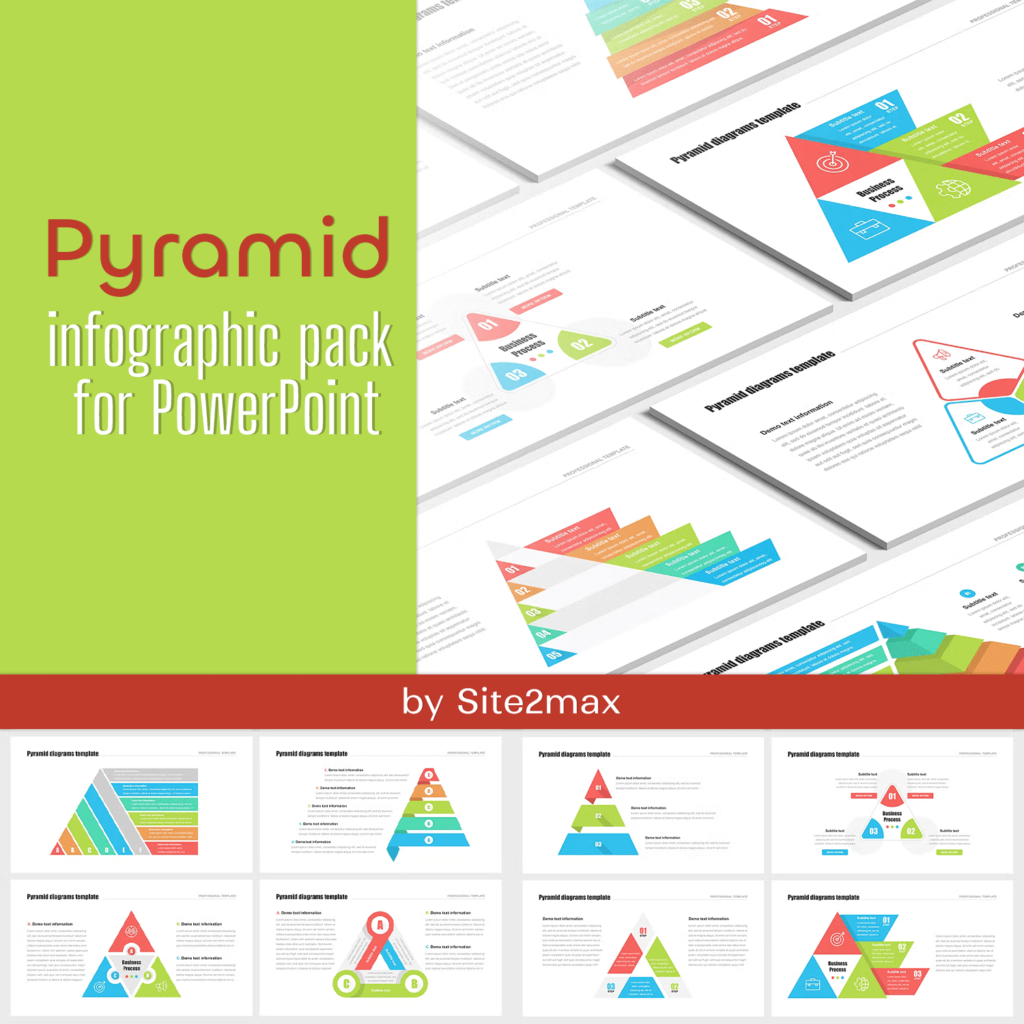 Pyramid Chart Infographic PowerPoint Template – MasterBundles