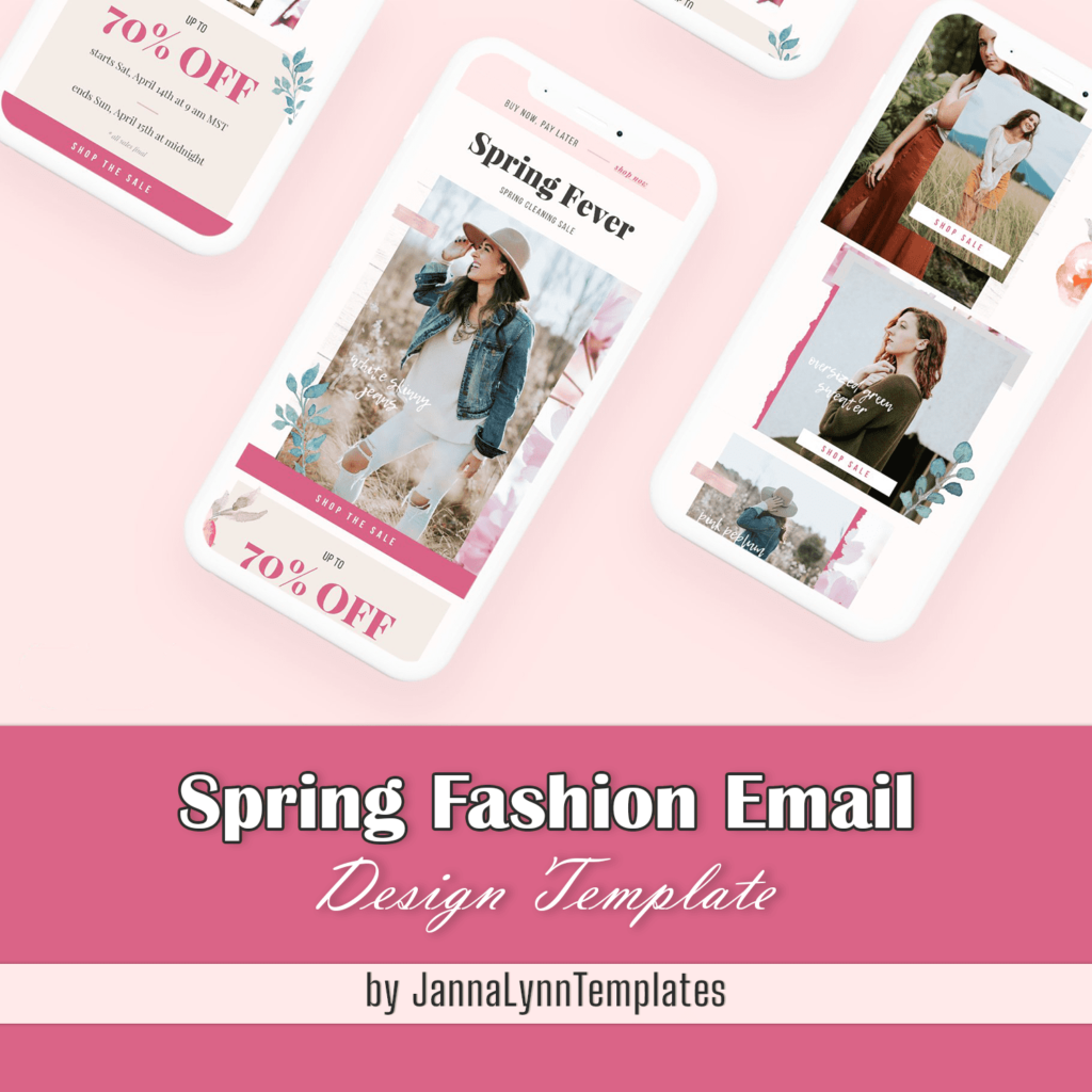 Spring Fashion Email Design Template – MasterBundles