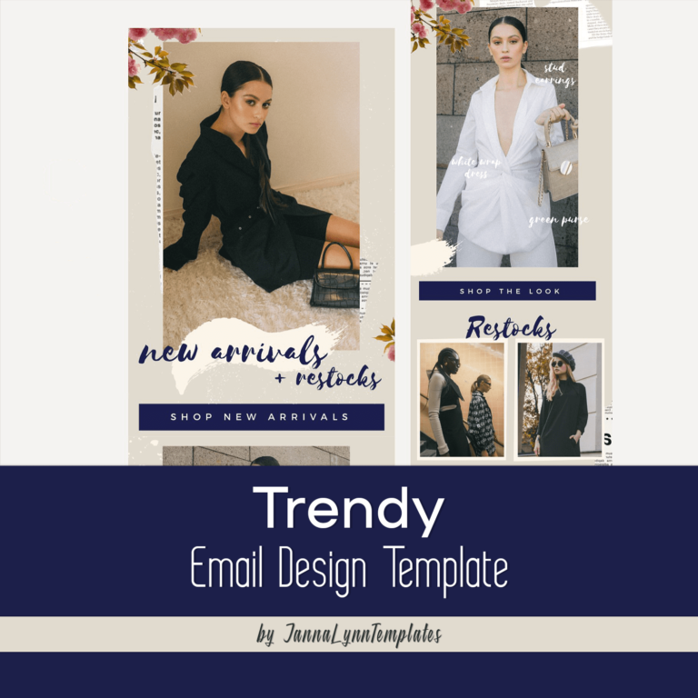 Trendy Email Design Template – MasterBundles