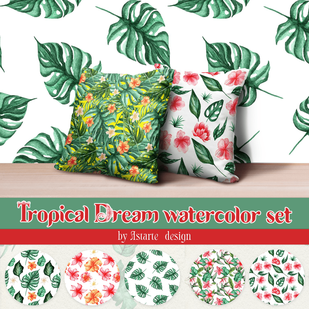 Tropical Dream Watercolor Set – MasterBundles