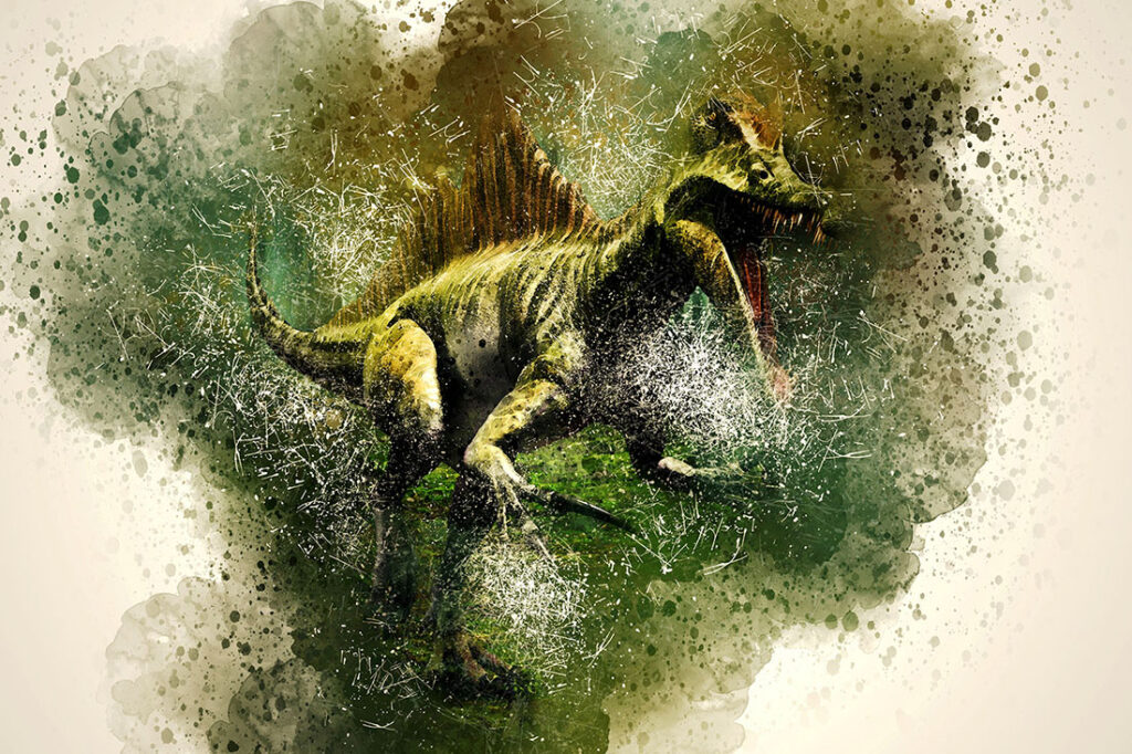 Bundle of 12 Ready-to-Print HQ Graphics of Dinosaur with Rustic Style ...