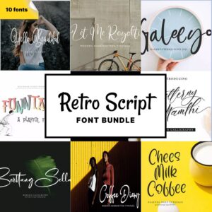 10 Cool Script Fonts Bundle – MasterBundles