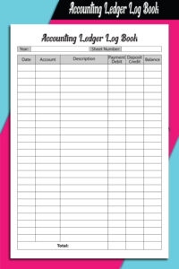 Accounting Ledger Editable Log Book - MasterBundles