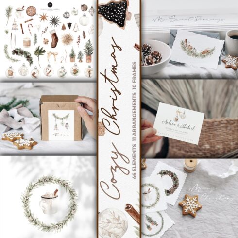 Watercolor Clipart - Cozy Christmas – MasterBundles