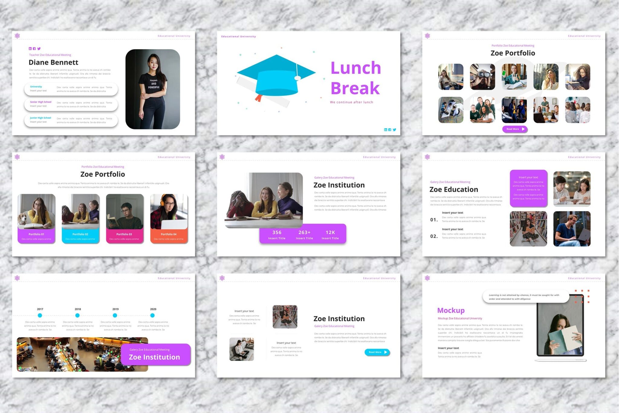 Zoe - University Powerpoint Templates – MasterBundles