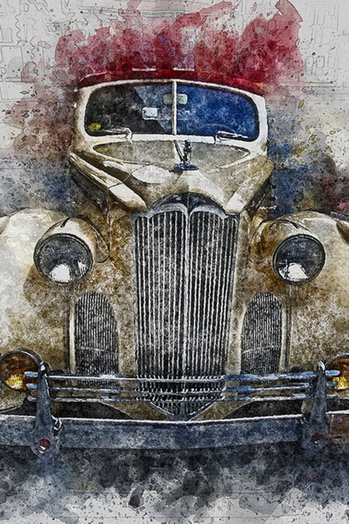 Bundle of 12 VINTAGE CLASSIC CARS HQ Graphics Ready to Print with ...