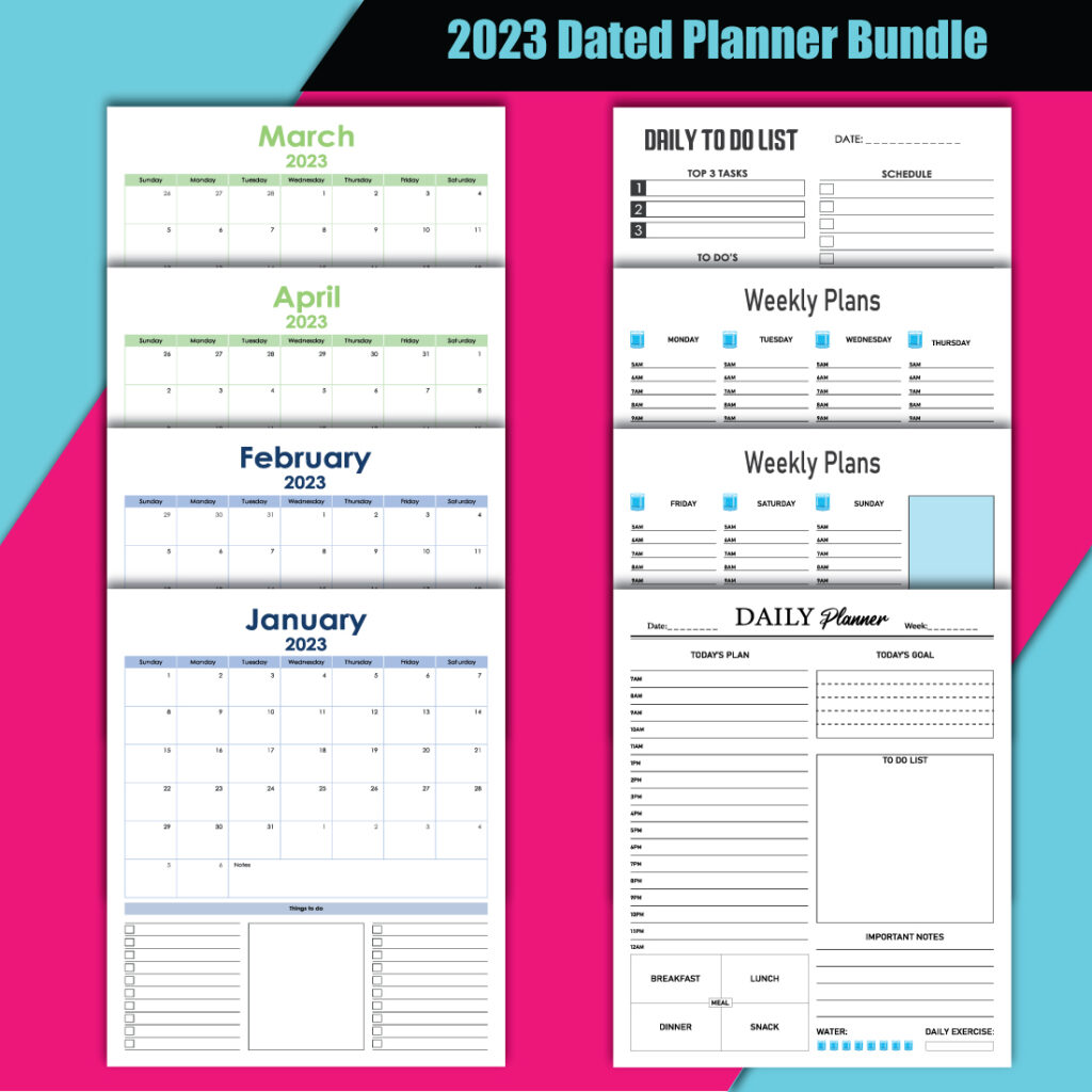 2023 Dated Planner Bundle - MasterBundles