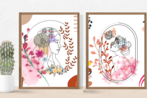 12 Beautiful Women Line Art Design – MasterBundles