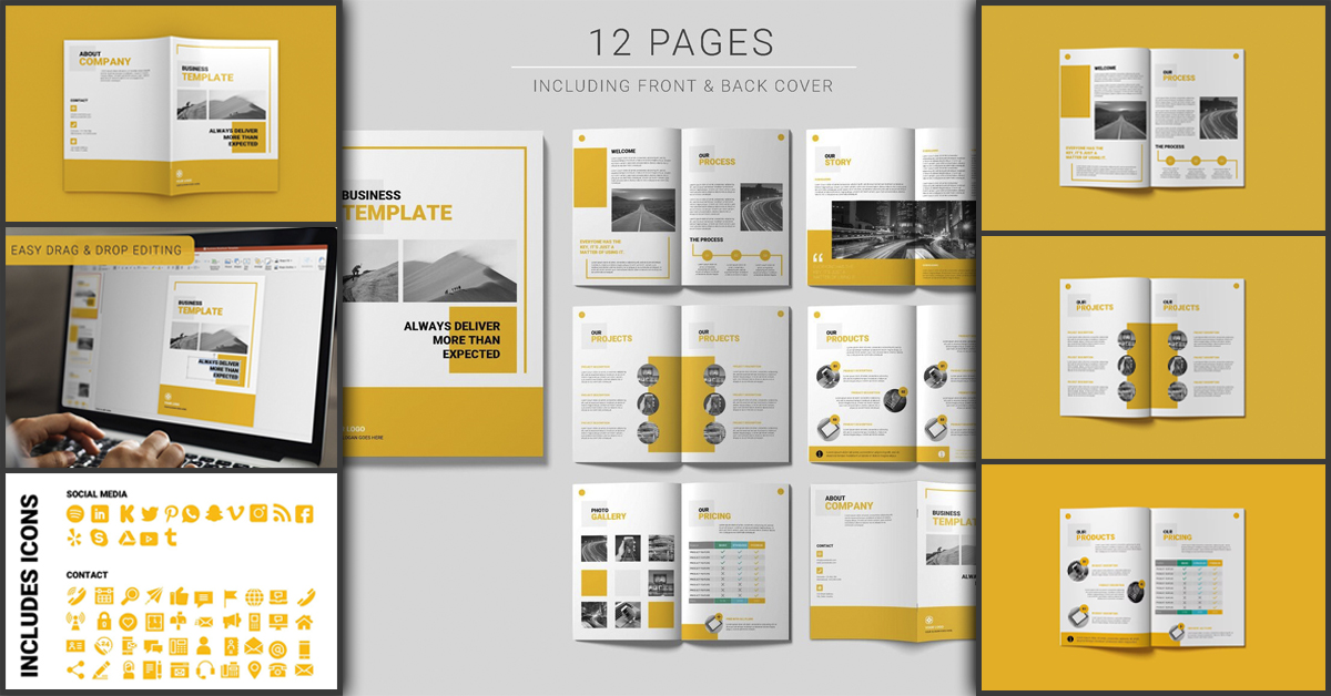 2-Page eBook / Brochure Template – MasterBundles