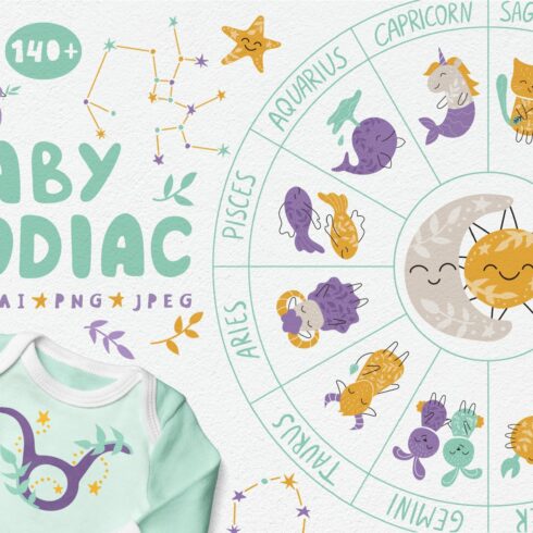 Baby Zodiac. Astrology for Kids | Master Bundles