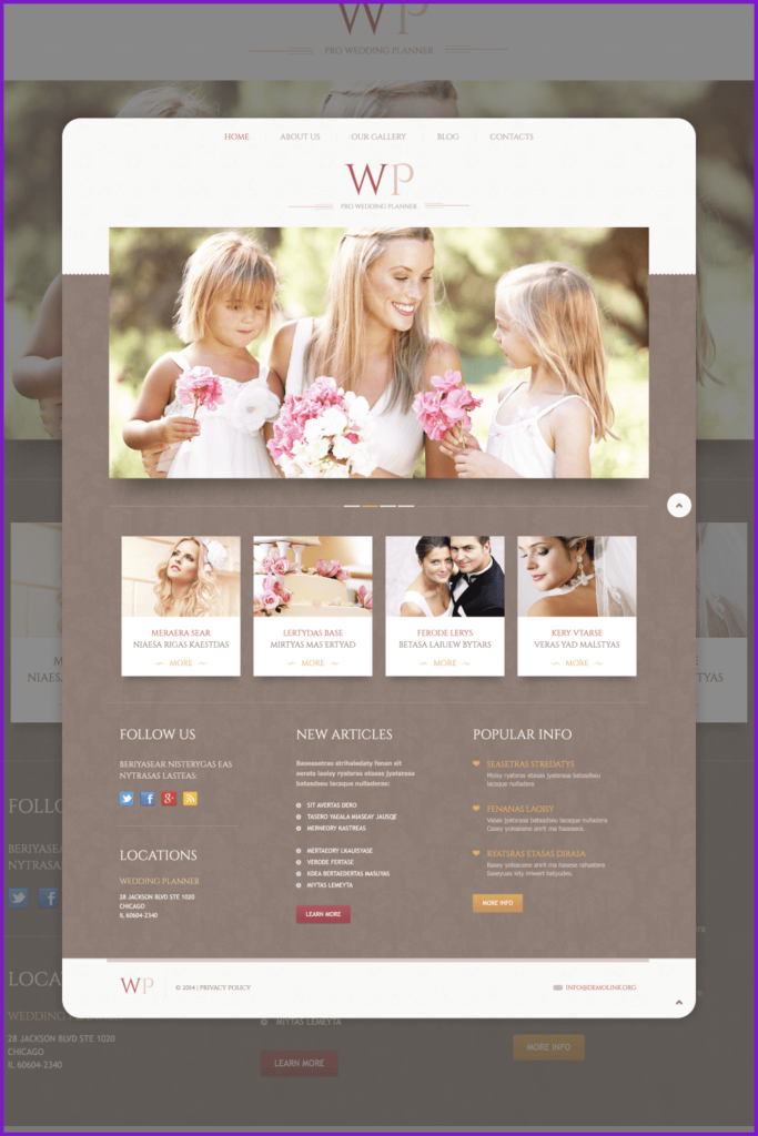 Top 25+ Event and Wedding Planning WordPress Theme Collection 2022 - MasterBundles