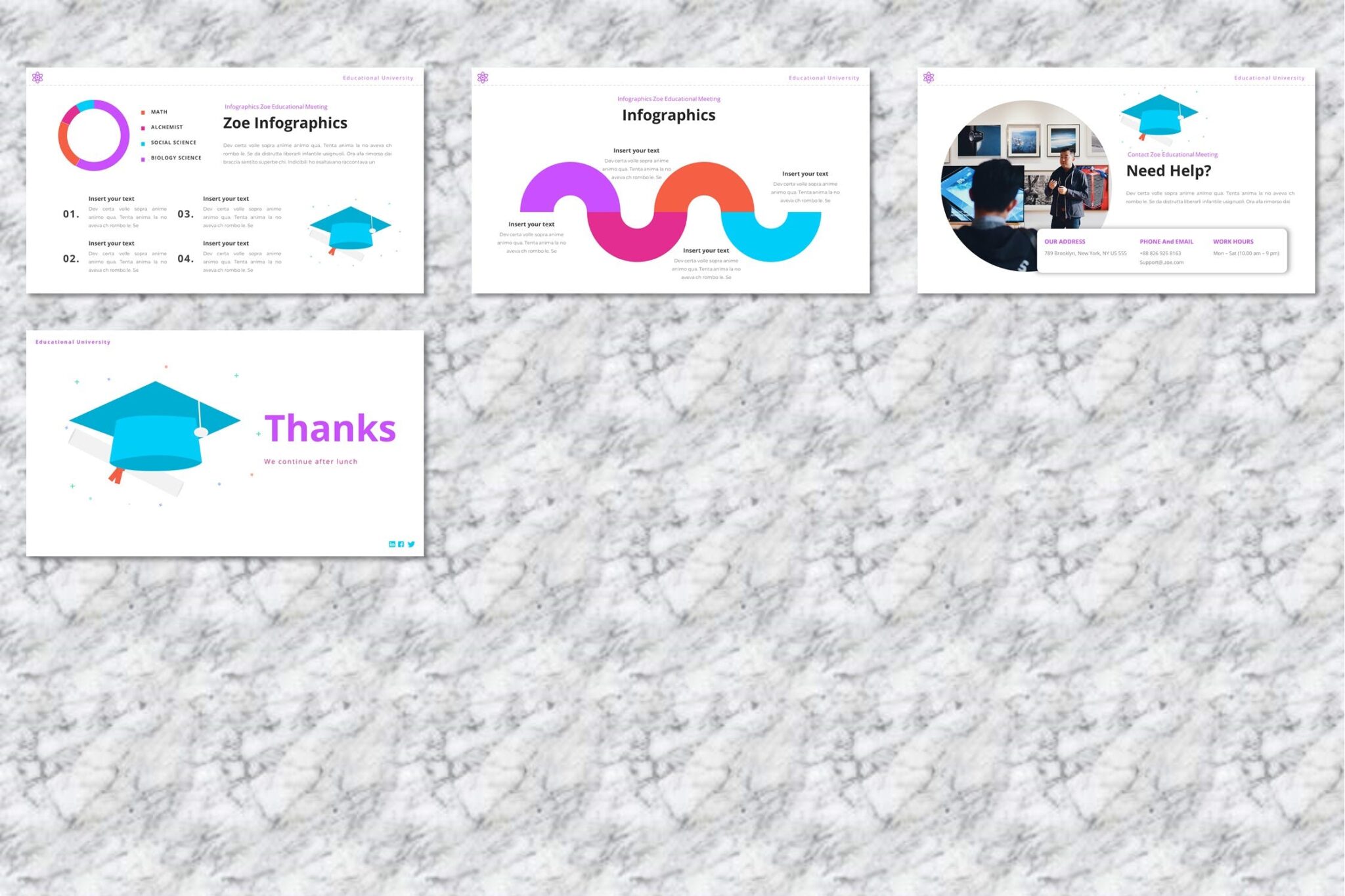 Zoe - University Powerpoint Templates – MasterBundles