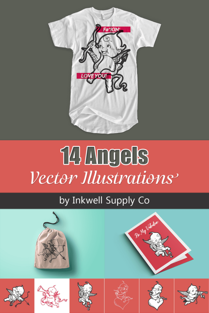 14 Angels - Vector Illustrations – MasterBundles