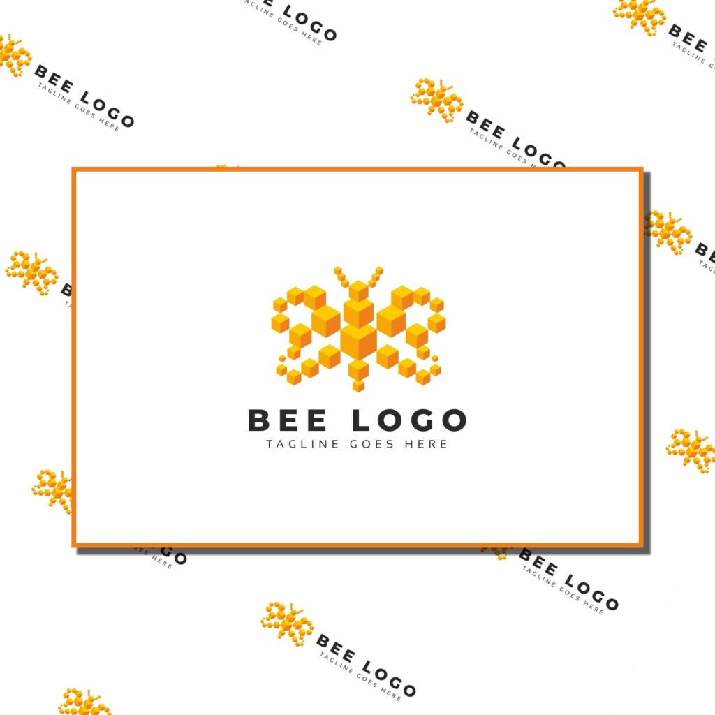 Bee 3D Logo – MasterBundles