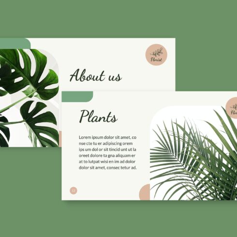 Flower Shop PowerPoint Presentation Template | MasterBundles