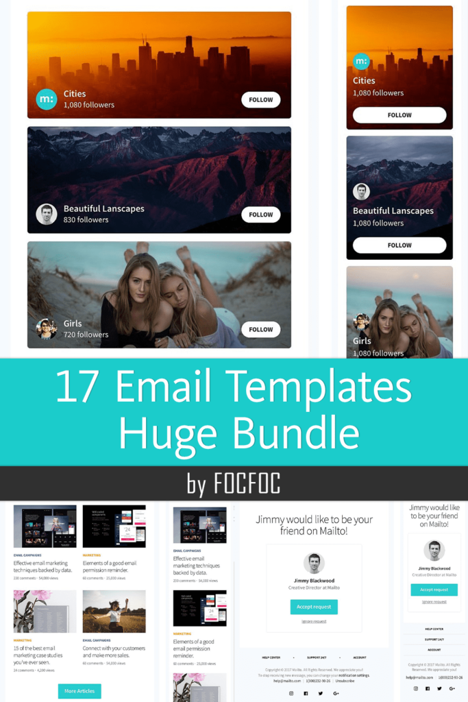 17 Email Templates Huge Bundle – MasterBundles