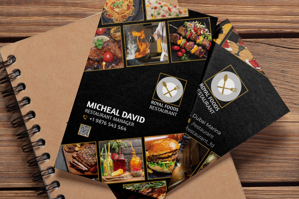 Restaurant Visiting Business Card Template - MasterBundles