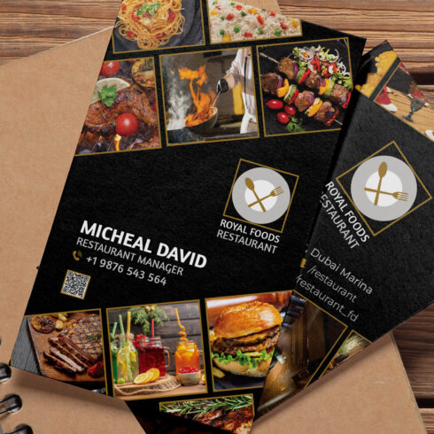 Restaurant Visiting Business Card Template - MasterBundles