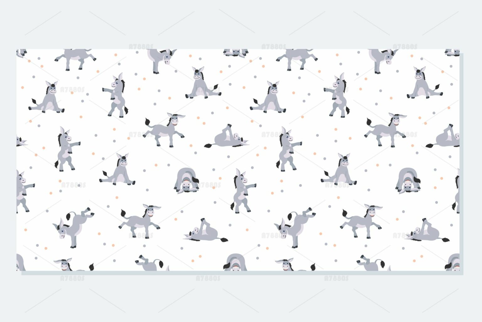 Donkey Yoga Illustrations | MasterBundles