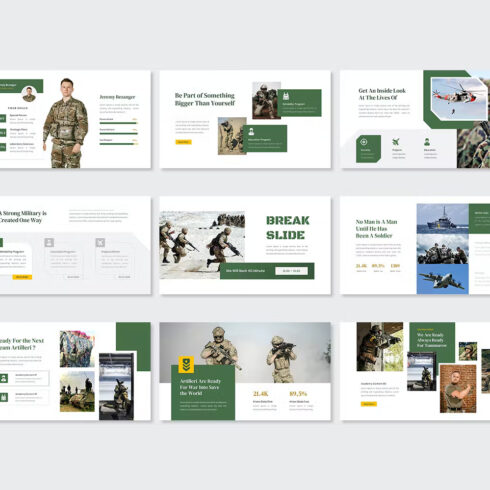 Artilleri — Military & Army PowerPoint Template | Master Bundles