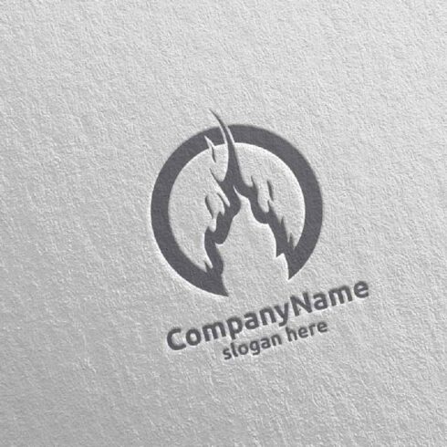 3D Fire Flame Element Logo Design 4 | MasterBundles