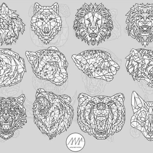 Geometric Animals Collection | MasterBundles
