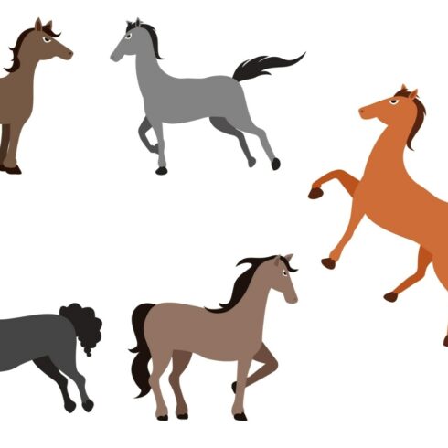 10 Editable Horse Clipart Bundle| MasterBundles