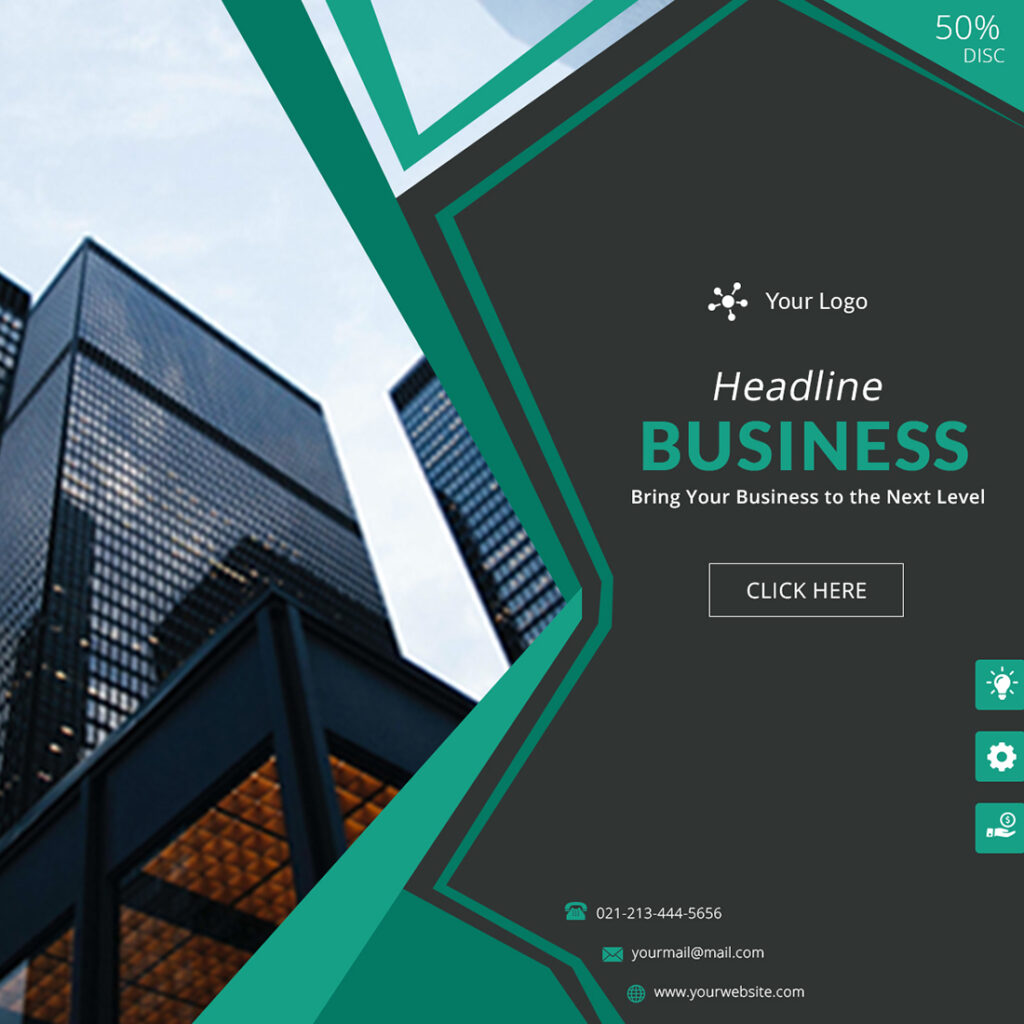Facebook Square Ads And Horizontal Banners - MasterBundles