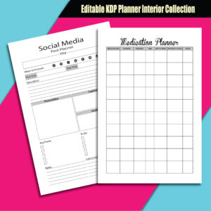 Editable KDP Planner Interior Collection