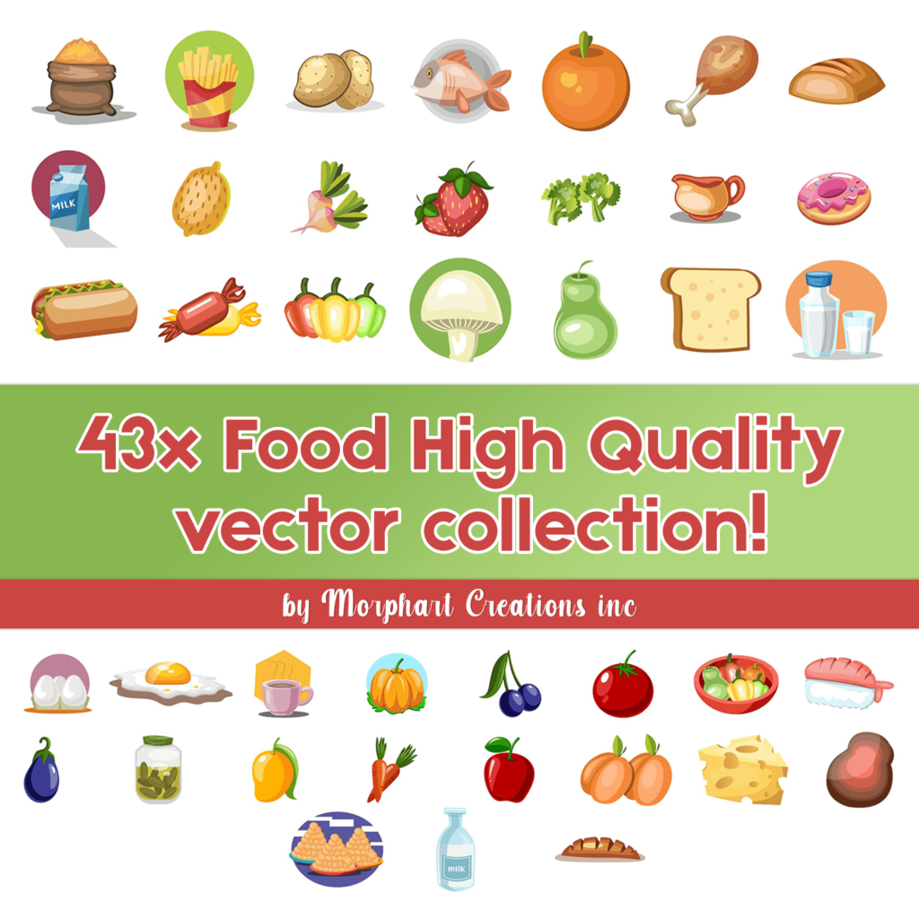 43 Food High Quality Vector Collection – MasterBundles