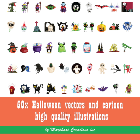 50 Halloween Vectors And Cartoon High Quality Illustrations – MasterBundles