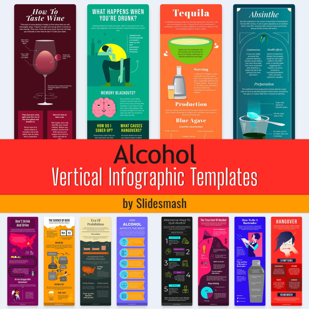 Alcohol Vertical Infographic Templates – MasterBundles