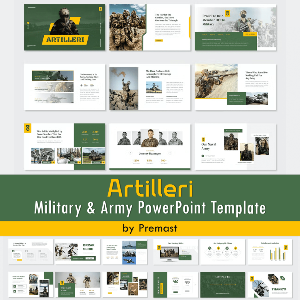 Artilleri — Military & Army PowerPoint Template – MasterBundles