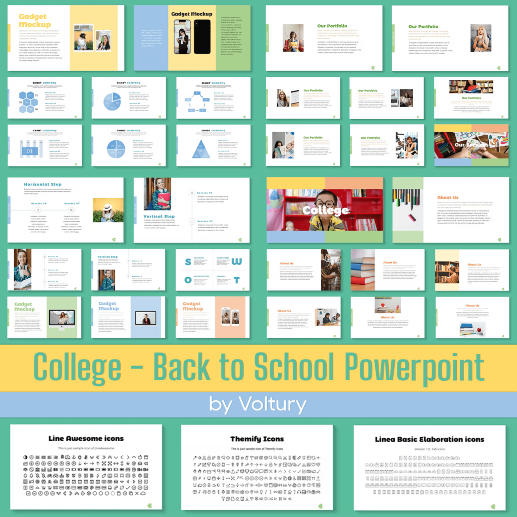 College - Back to School PowerPoint – MasterBundles