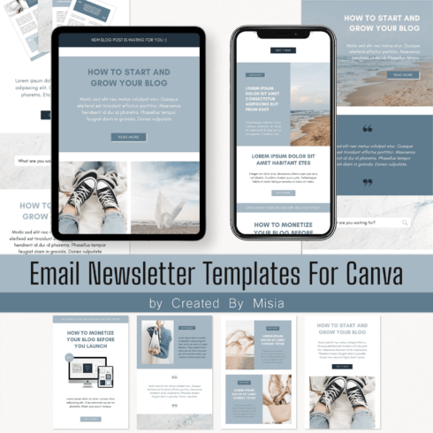 Email Newsletter Templates For Canva – MasterBundles