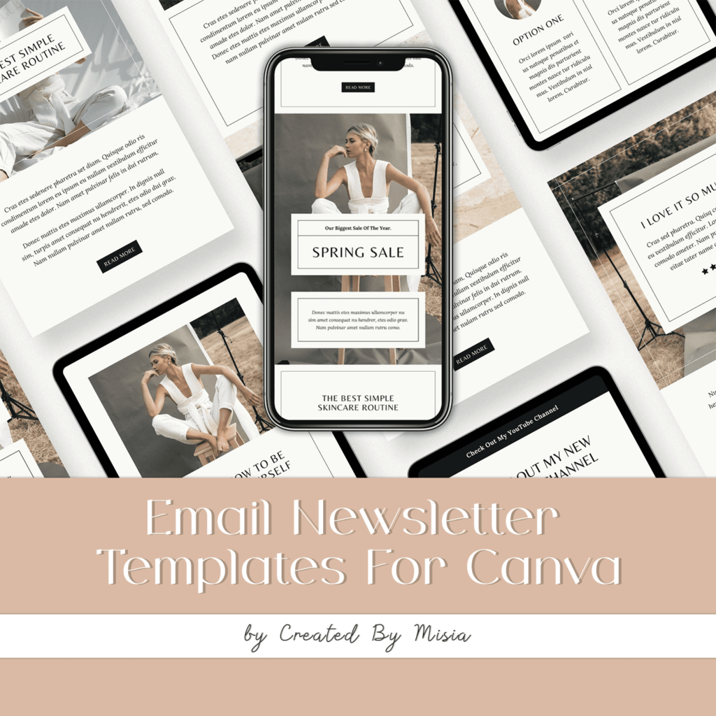 Email Newsletter Templates Canva – MasterBundles