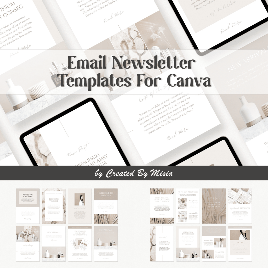Email Newsletter Templates For Canva – MasterBundles