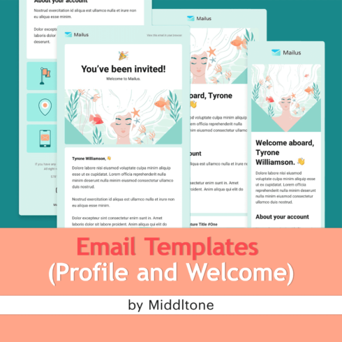 Email Templates (Profile And Welcome) – MasterBundles