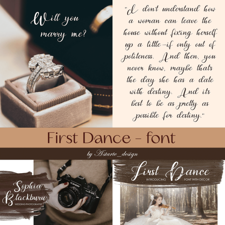 First Dance Font – MasterBundles