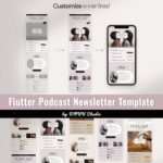 Flutter Podcast Newsletter Template – MasterBundles