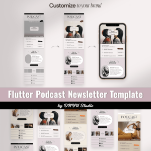Flutter Podcast Newsletter Template – MasterBundles