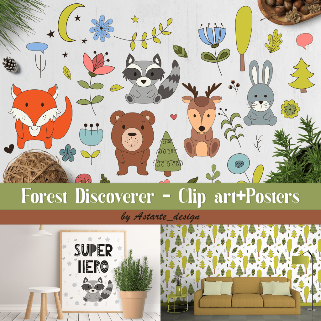 Forest Discoverer - Clip Art+Posters – MasterBundles